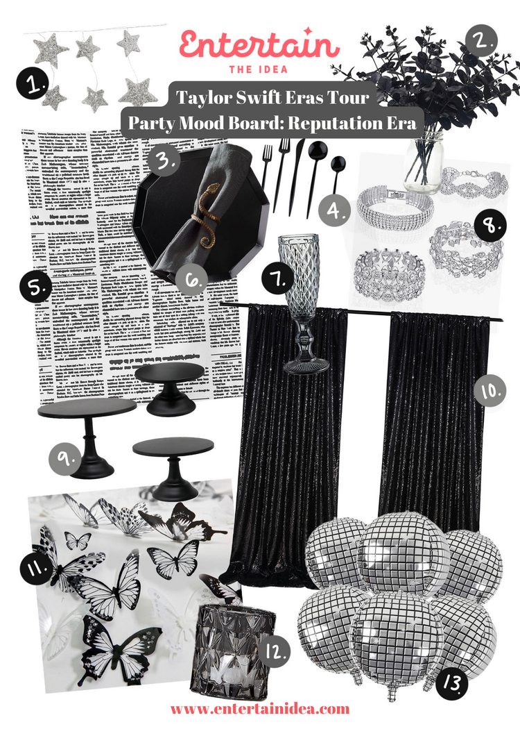 The Reputation Era Party | Taylor Swift Eras Tour Party Mood Boards ...