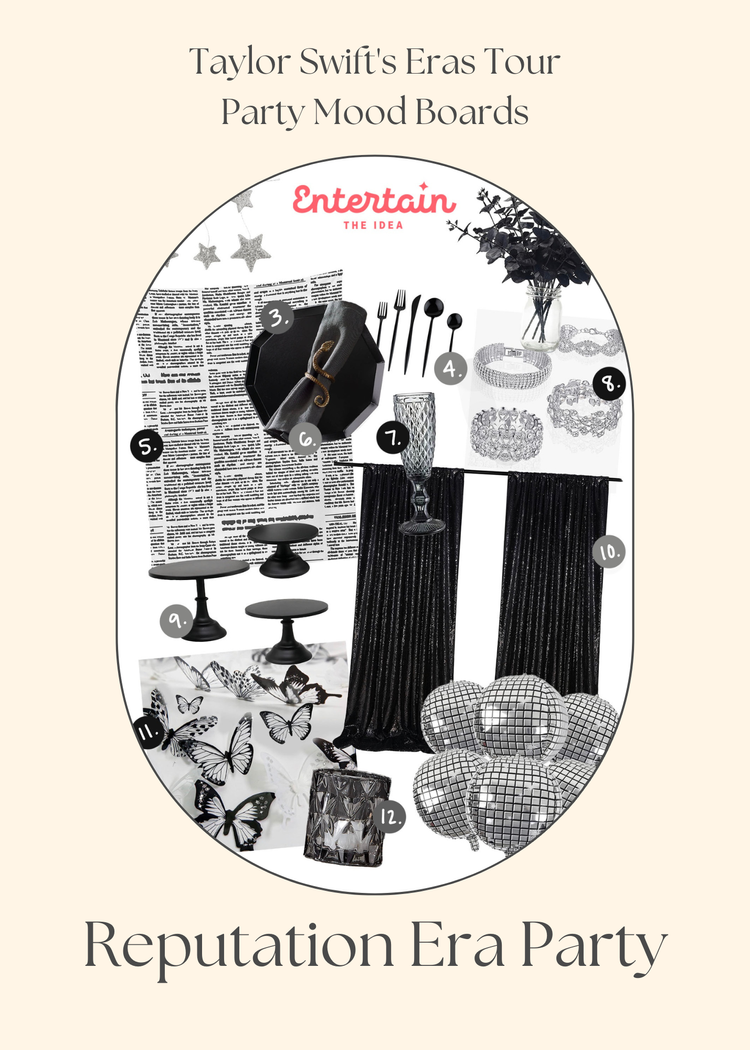 The Reputation Era Party | Taylor Swift Eras Tour Party Mood Boards ...