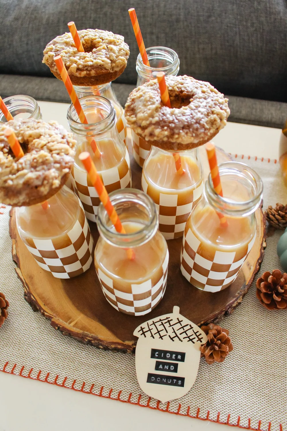 DIY Checkered Milk Bottles — Entertain the Idea