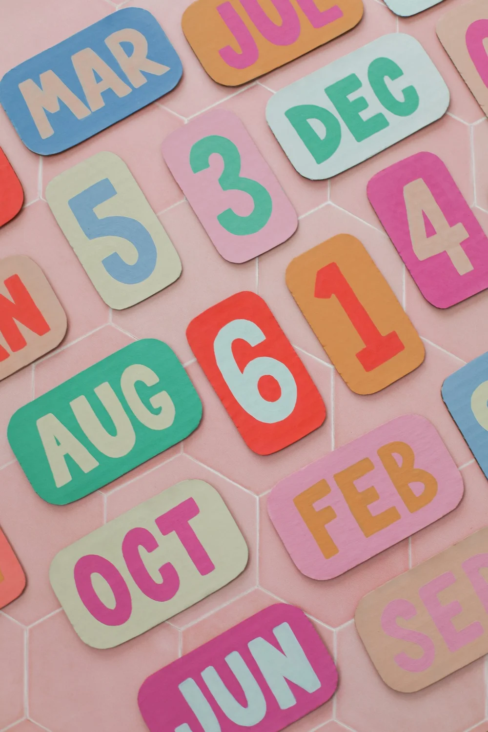 Cardboard Wall Calendar — Entertain the Idea