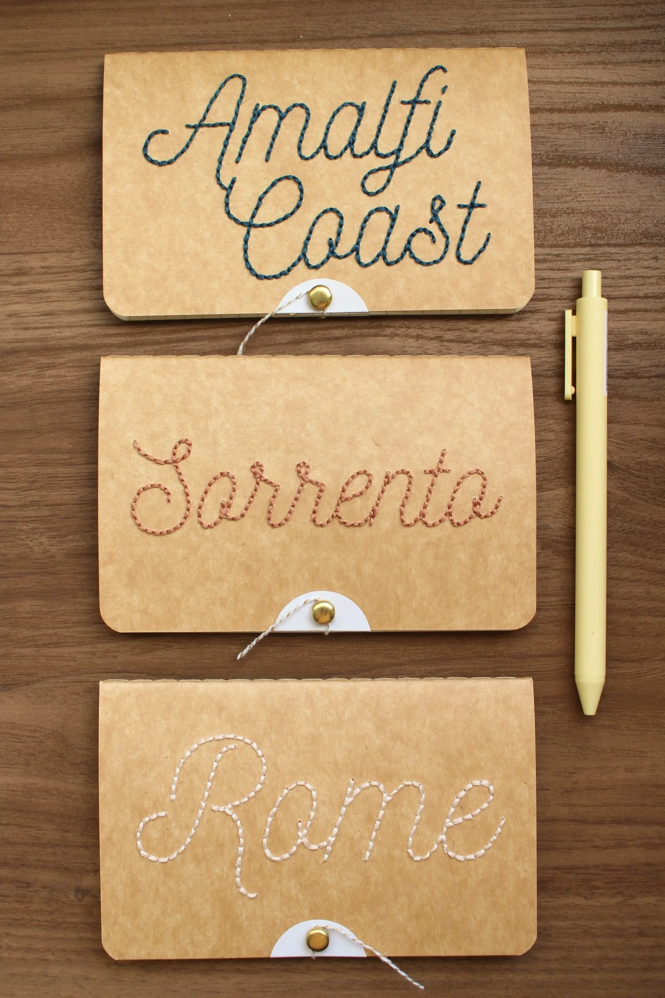 DIY Embroidered Travel Journals — Entertain the Idea