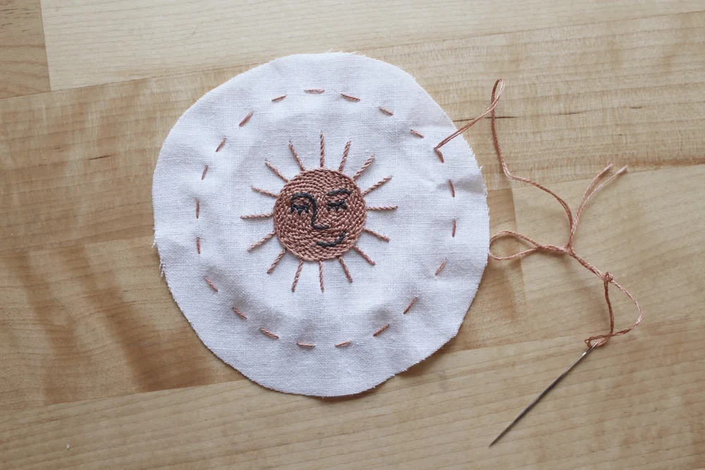 Embroidered Compact Mirror — Entertain the Idea