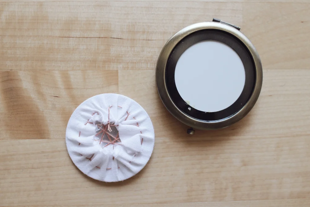 Embroidered Compact Mirror — Entertain the Idea