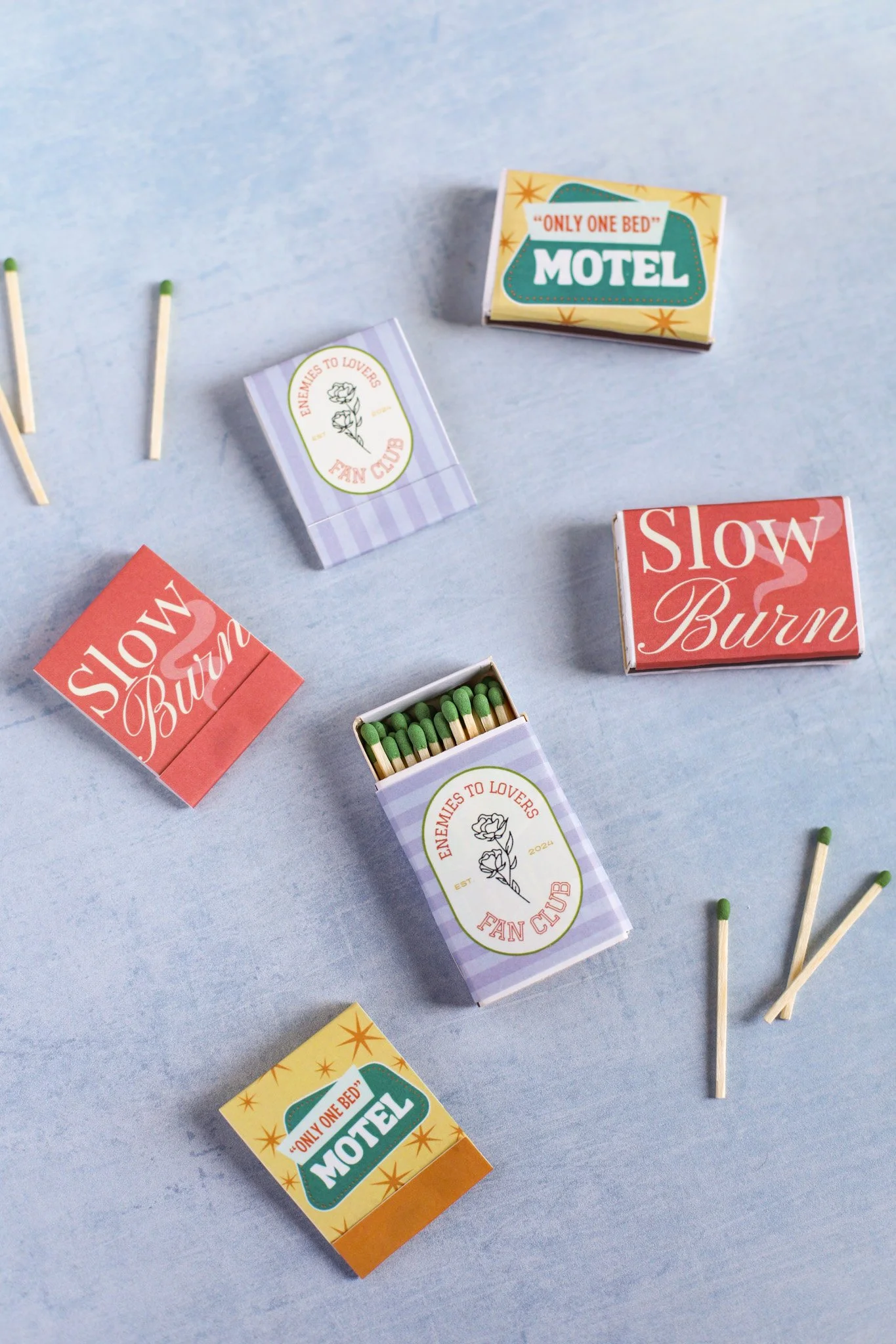 Book Club Matchbook Favors (Free Printable Labels!) — Entertain the Idea