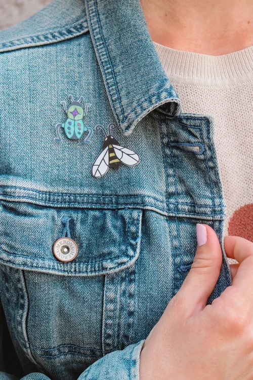 DIY Spring Bug Pins (with Shrinky Dinks) — Entertain the Idea