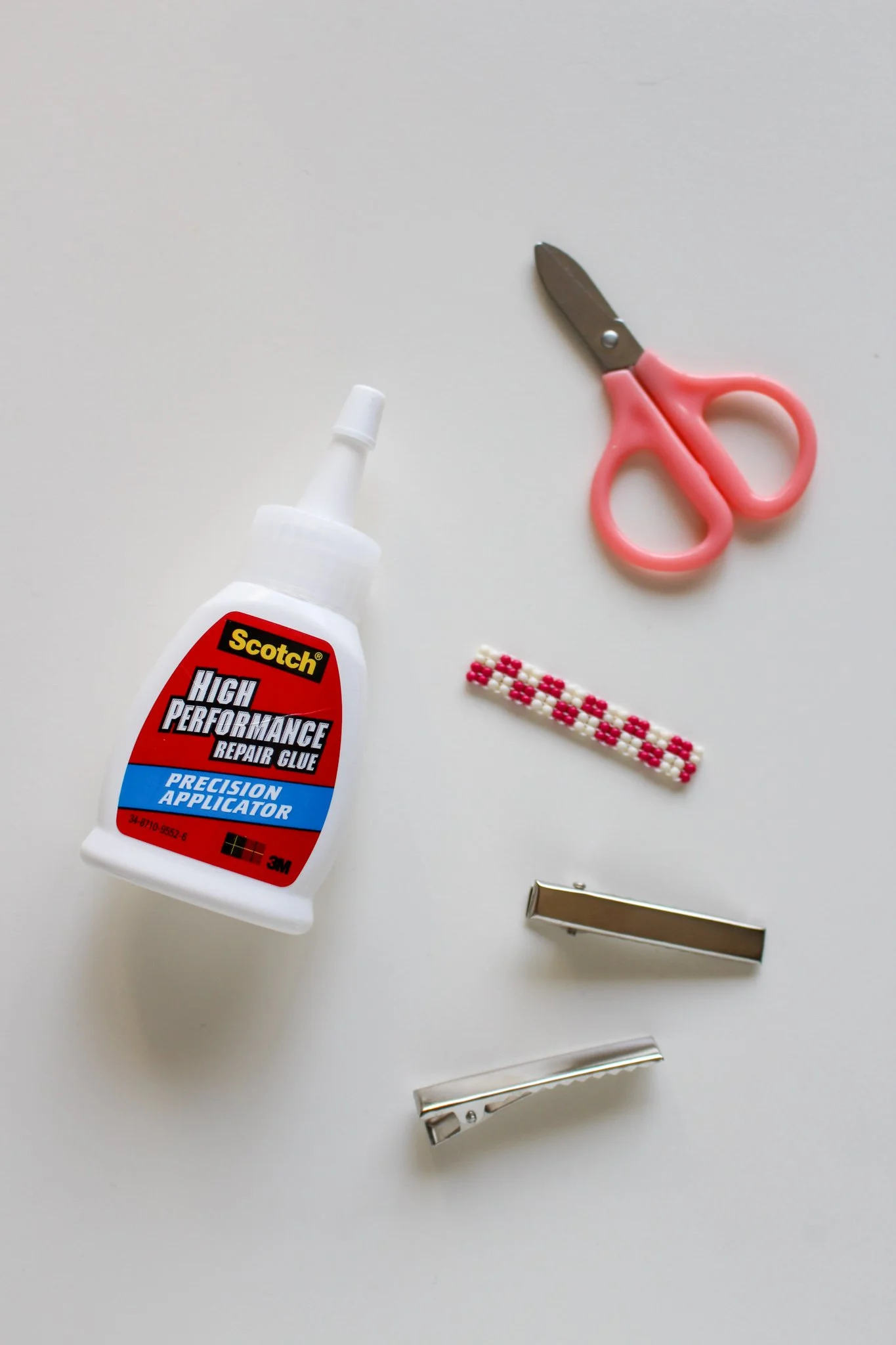 DIY Checkered Beaded Hair Clips — Entertain the Idea