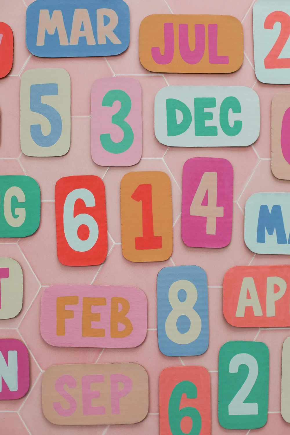 Cardboard Wall Calendar — Entertain the Idea