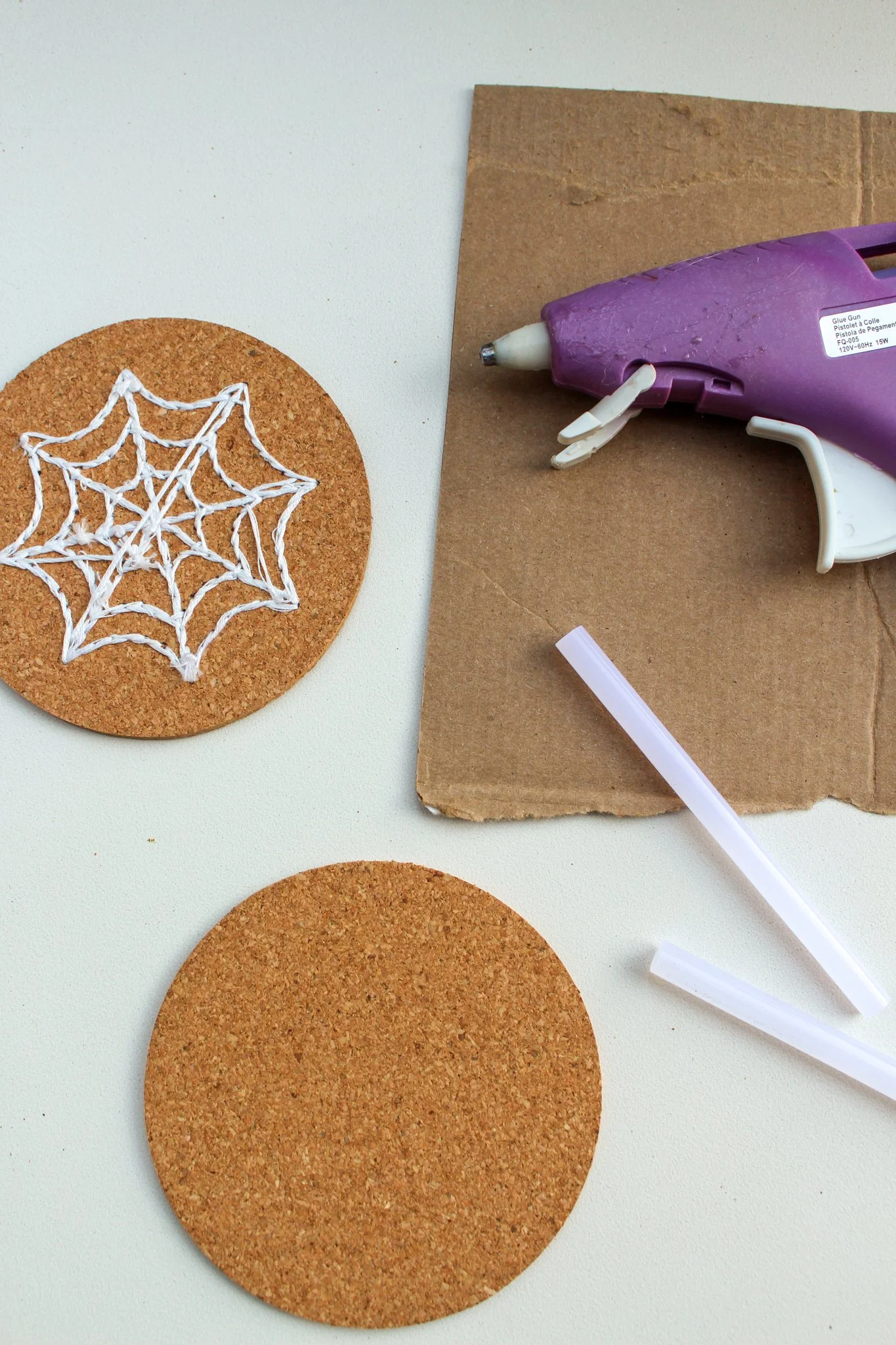 Spiderweb Embroidered Coasters — Entertain the Idea
