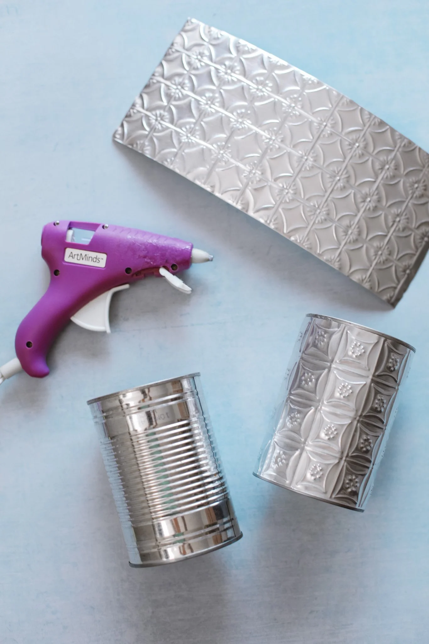 Upcycle Tin Cans with Metal Embossing — Entertain the Idea