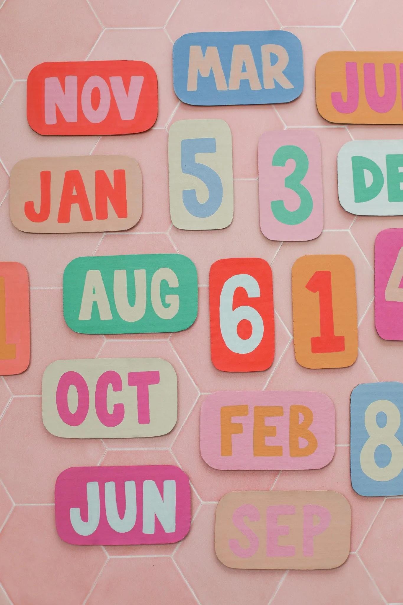 Cardboard Wall Calendar — Entertain the Idea