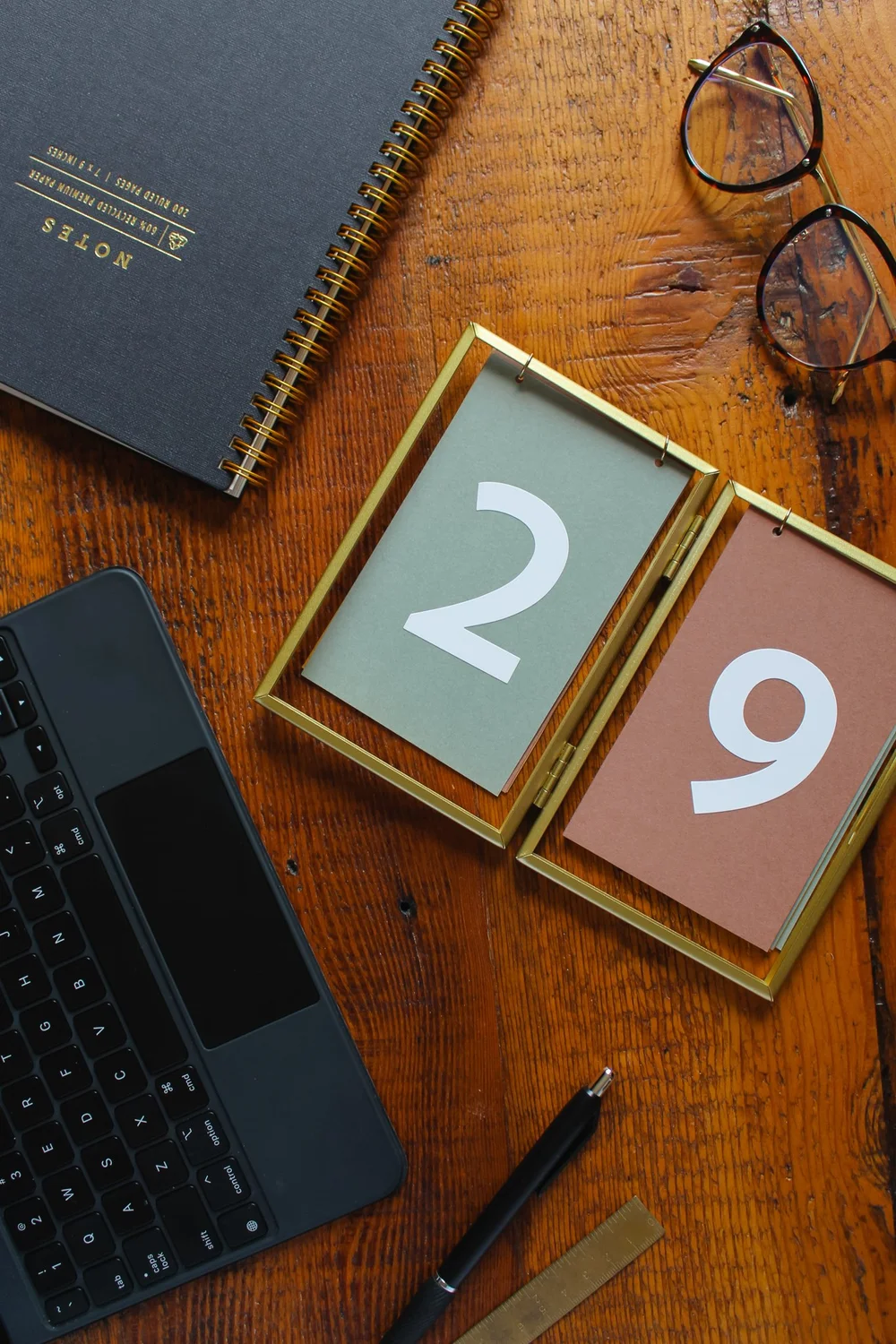 DIY Desk Flip Calendar (IKEA LERBODA Frame Hack) — Entertain the Idea