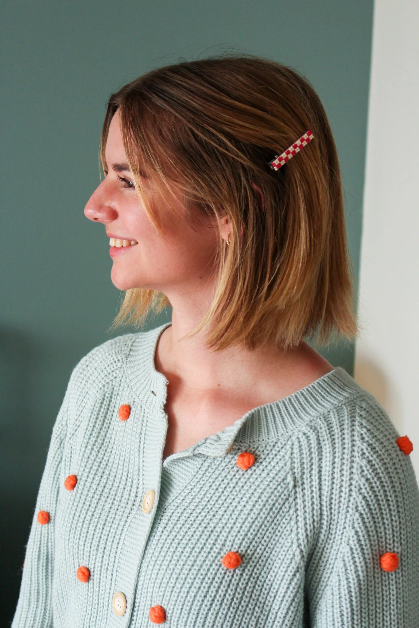 DIY Checkered Beaded Hair Clips — Entertain the Idea