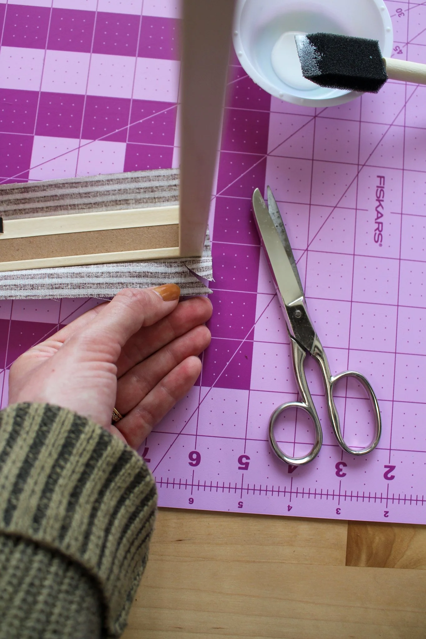 Personalize a Gallery Wall With Fabric Wrapped Frames — Entertain the Idea