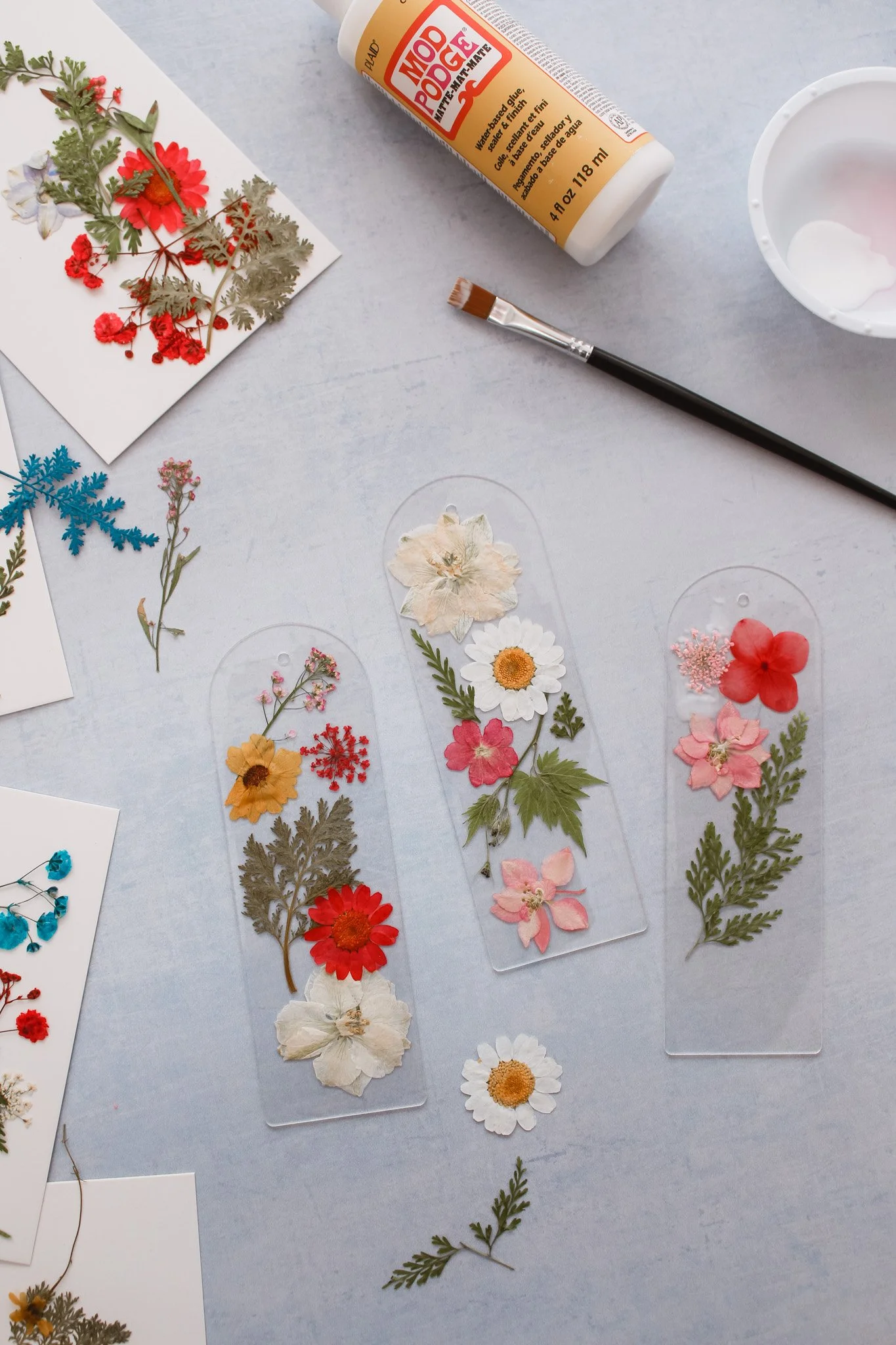 DIY Pressed Flower Bookmarks — Entertain the Idea