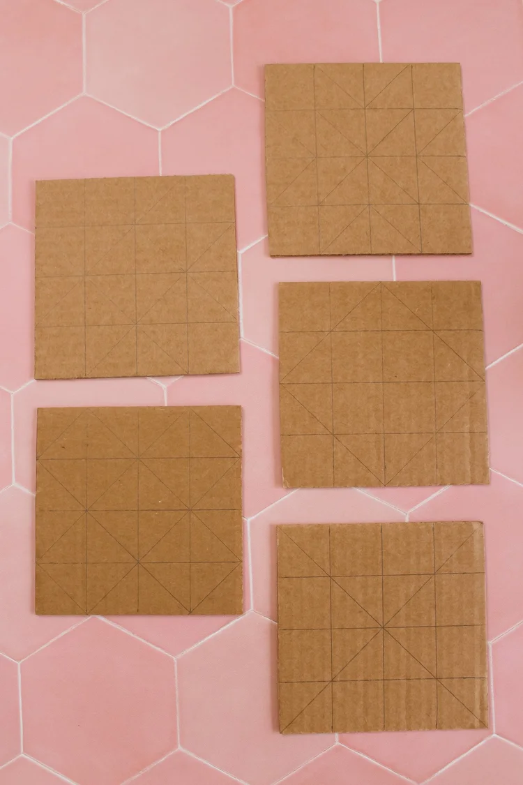 DIY Valentine's Day Decor: Painted Quilt Block Garland — Entertain the Idea