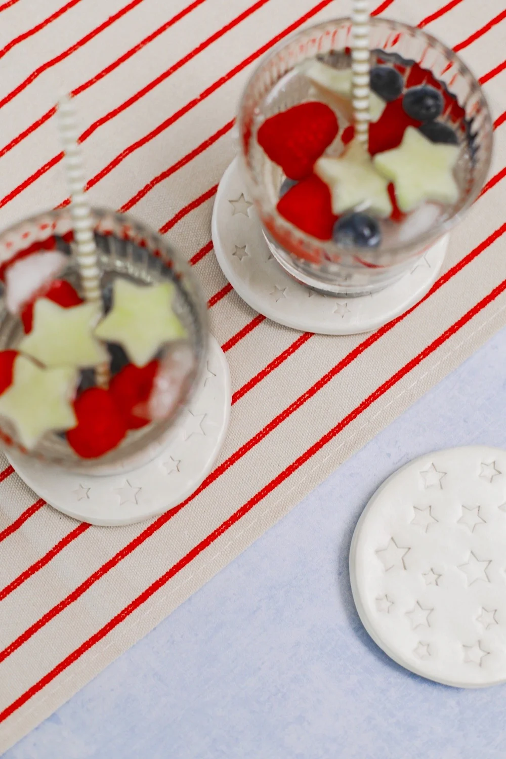 How to Make Star Embossed Coasters for the 4th of July — Entertain the Idea