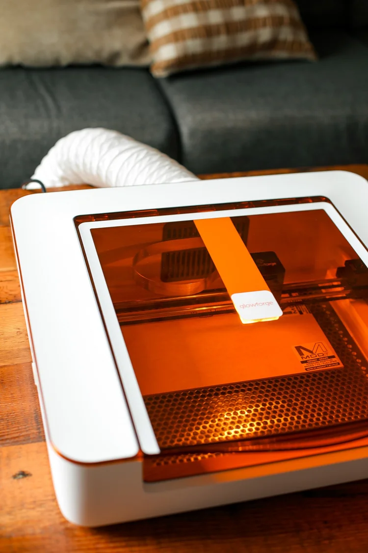 How I Make Pins with the Glowforge Aura — Entertain the Idea