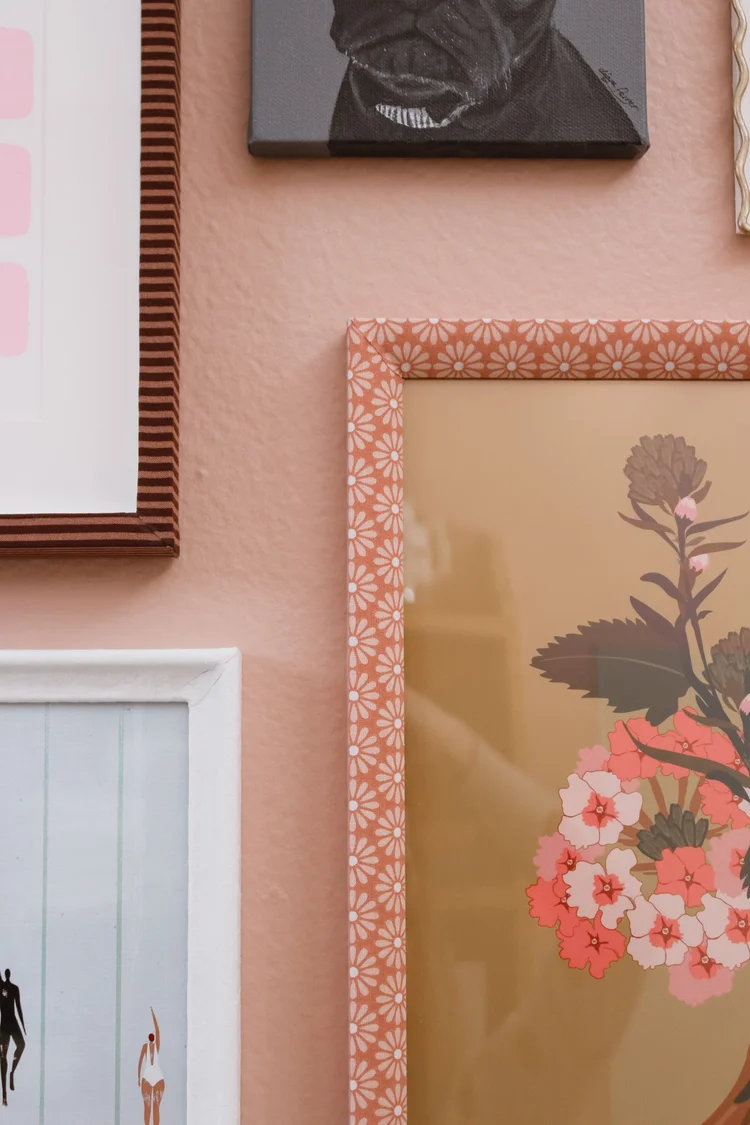 Personalize a Gallery Wall With Fabric Wrapped Frames — Entertain the Idea