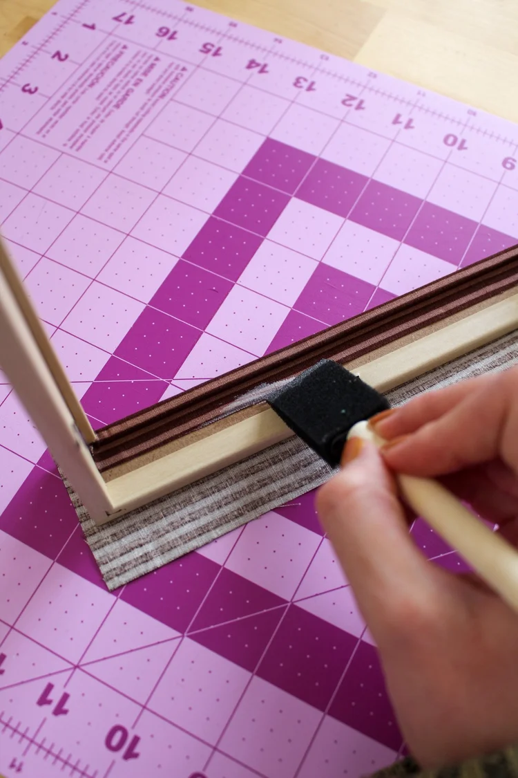 Personalize a Gallery Wall With Fabric Wrapped Frames — Entertain the Idea