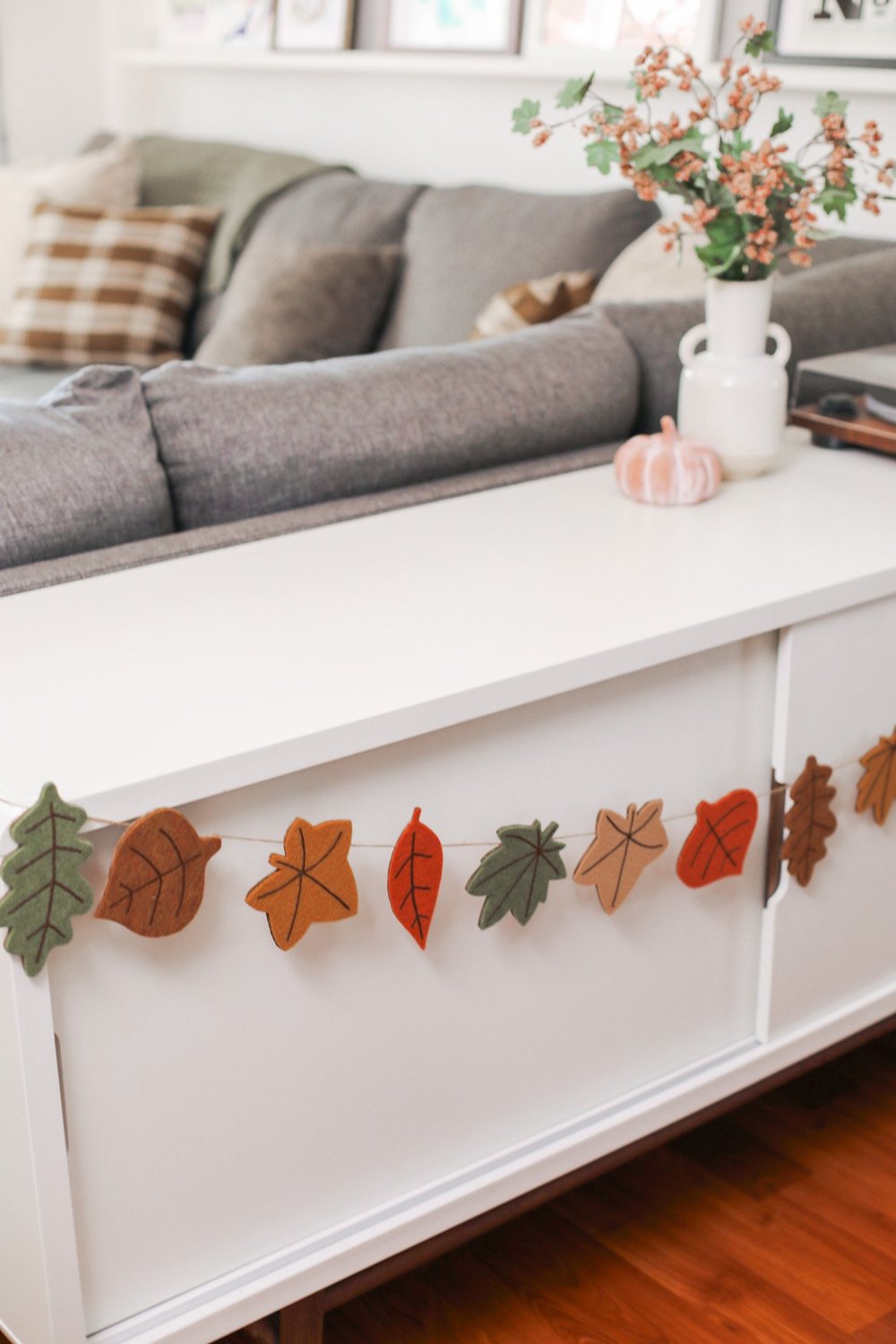 DIY Felt Leaf Garland — Entertain the Idea