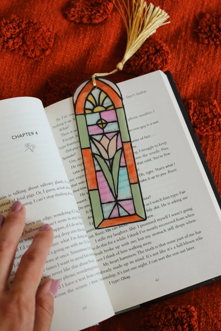 DIY Faux Stained Glass Bookmarks (& Printable!) — Entertain the Idea