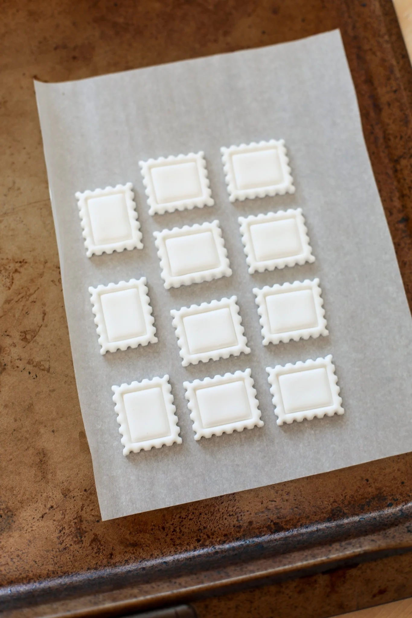 Postage Stamp Magnets with Polymer Clay — Entertain the Idea