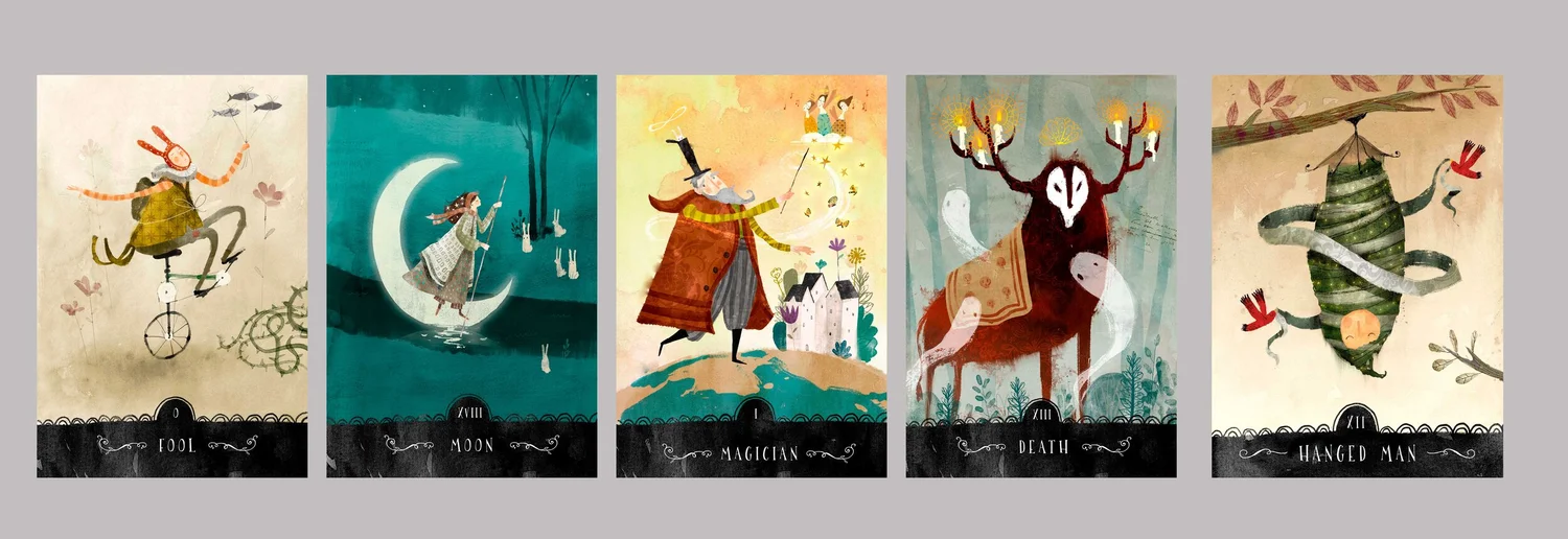 Drifting Moon Tarot — Lee White Illustration