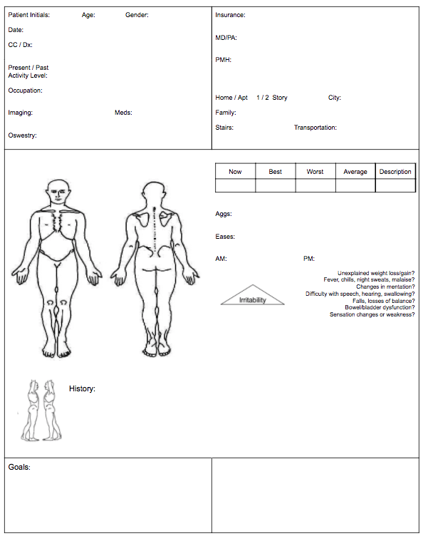 📋 Evaluation Templates — James McAfee, PT, DPT