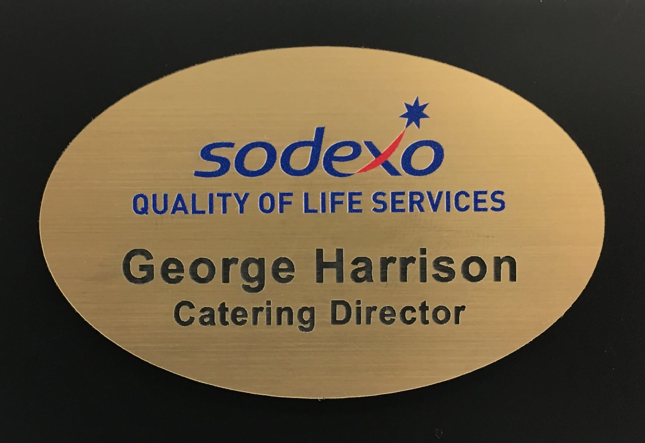Sodexo Name Tags — Recognition Center - Engraved Name Badges, Signs ...