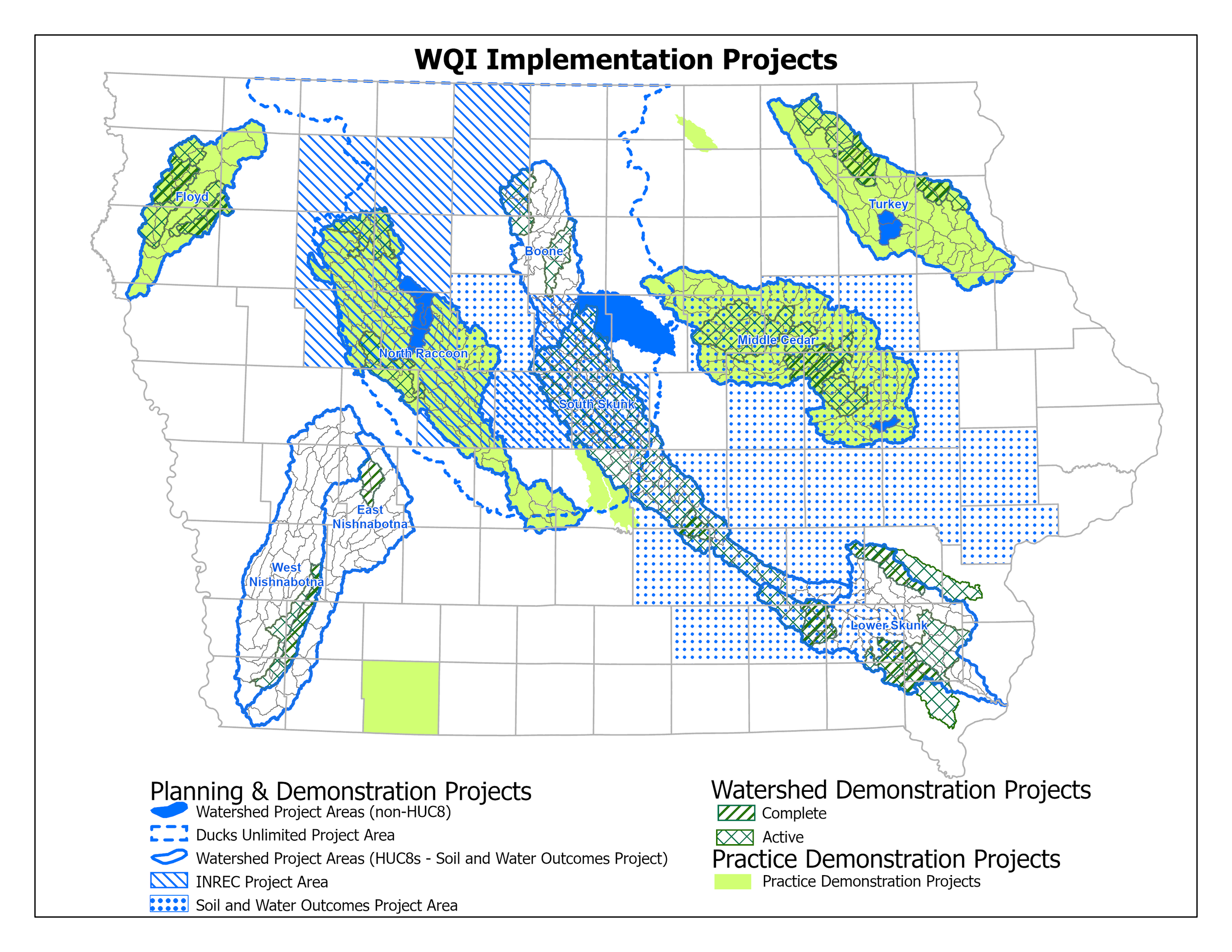 Ag Water Quality Initiative Projects — Clean Water Iowa
