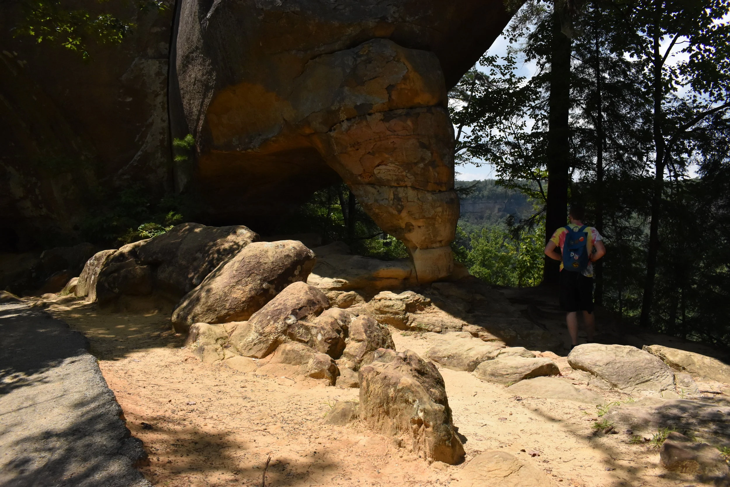 The Double Arch of Sky Bridge (Red River Gorge, Kentucky)
