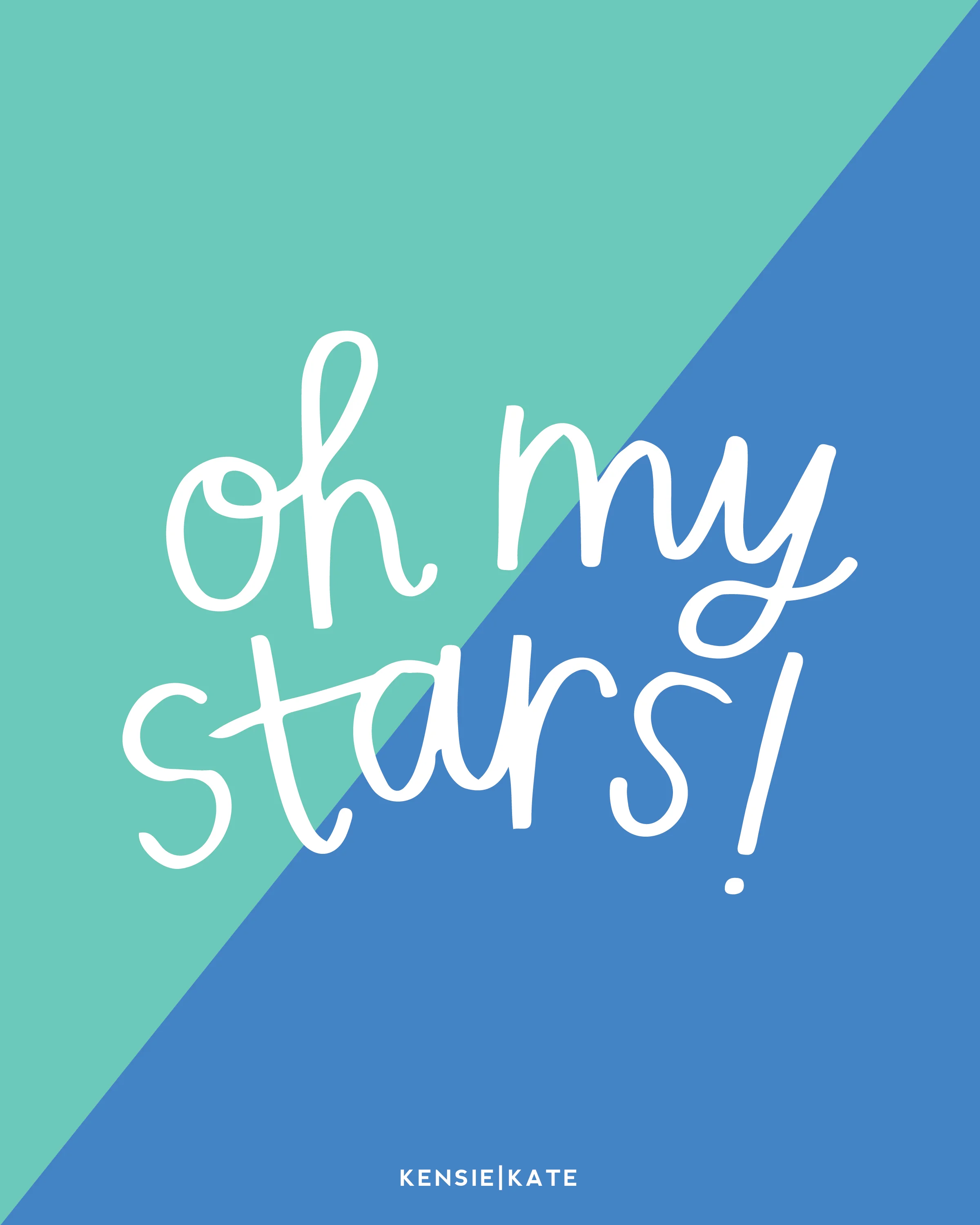 Oh My Stars Print — Kensie Smith