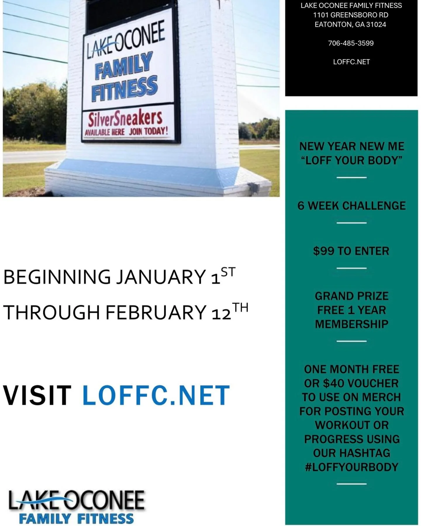 LOFF YOUR BODY - 6 week challenge // Lake Oconee Family Fitness — Lake ...