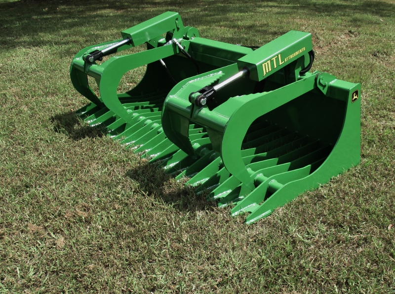 MTL RK-3 John Deere Rock-Root-Demolition Grapple JD Mount or Euro style ...