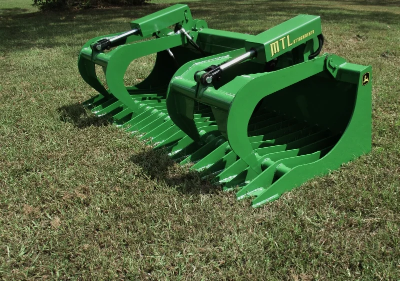 MTL RK-3 John Deere Rock-Root-Demolition Grapple JD Mount or Euro style ...