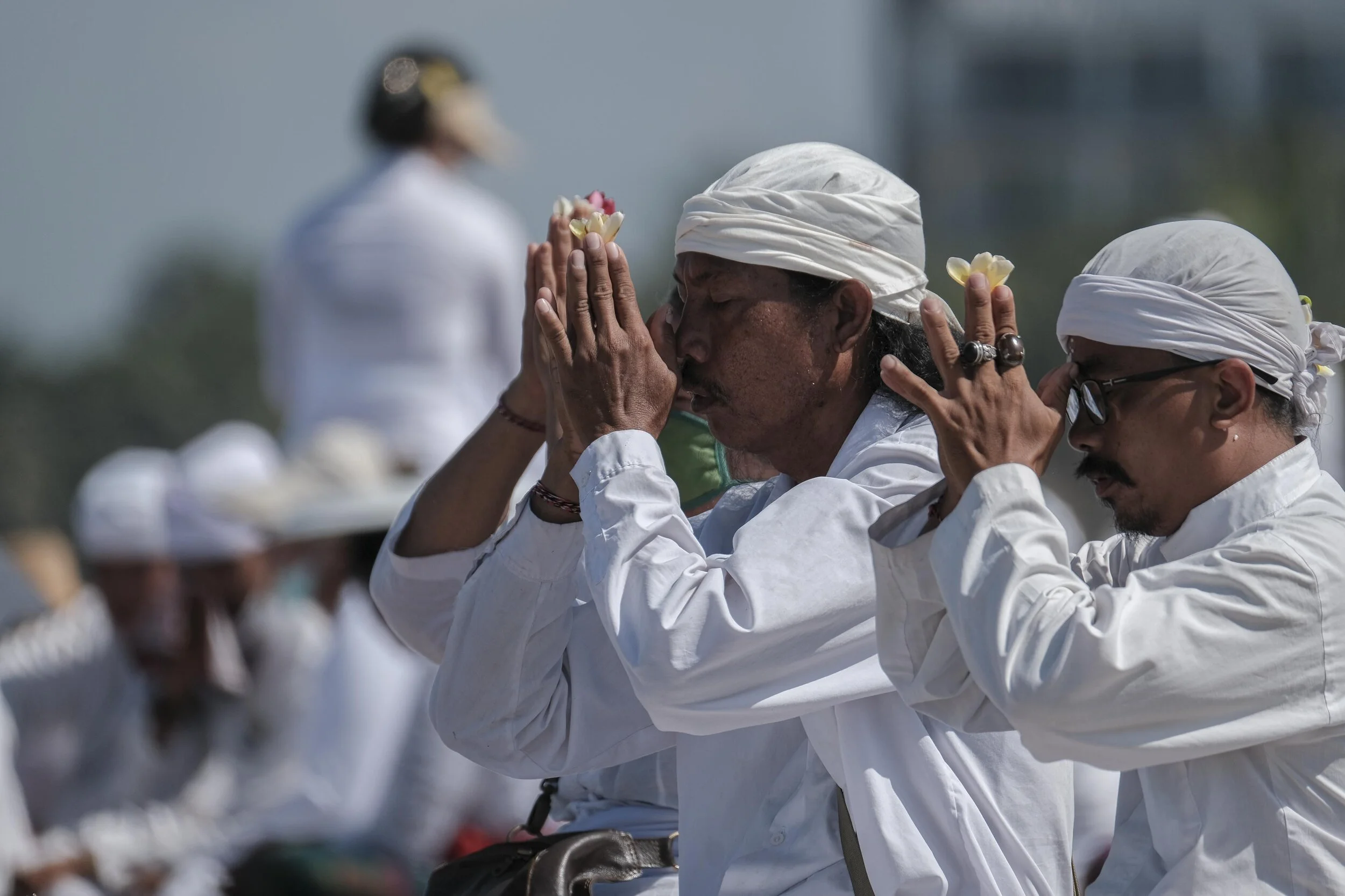 In Photos: Balinese Hindus perform purification ritual amid pandemic