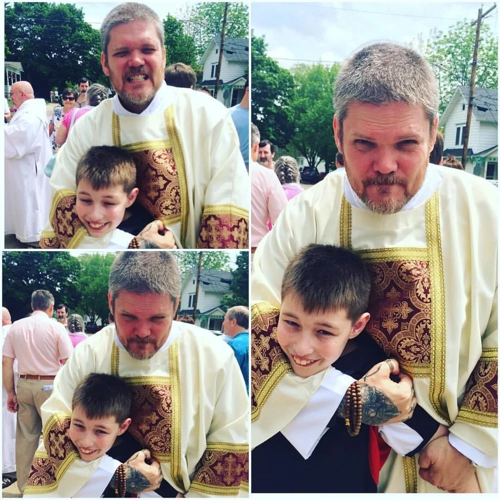 Meet the Catholic deacon who plays in a rock metal band and eats vegan