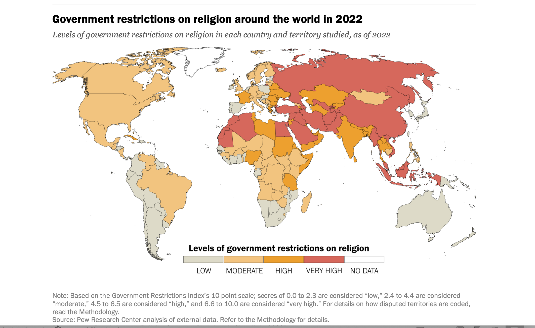 New Global Pew Survey Shows Rising Religious Intolerance