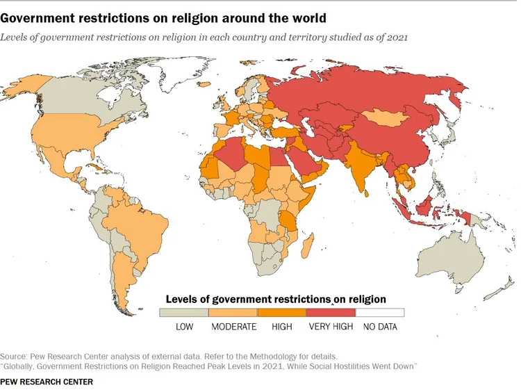 Religious Restrictions Increase In Many Parts Of The World, New Study ...