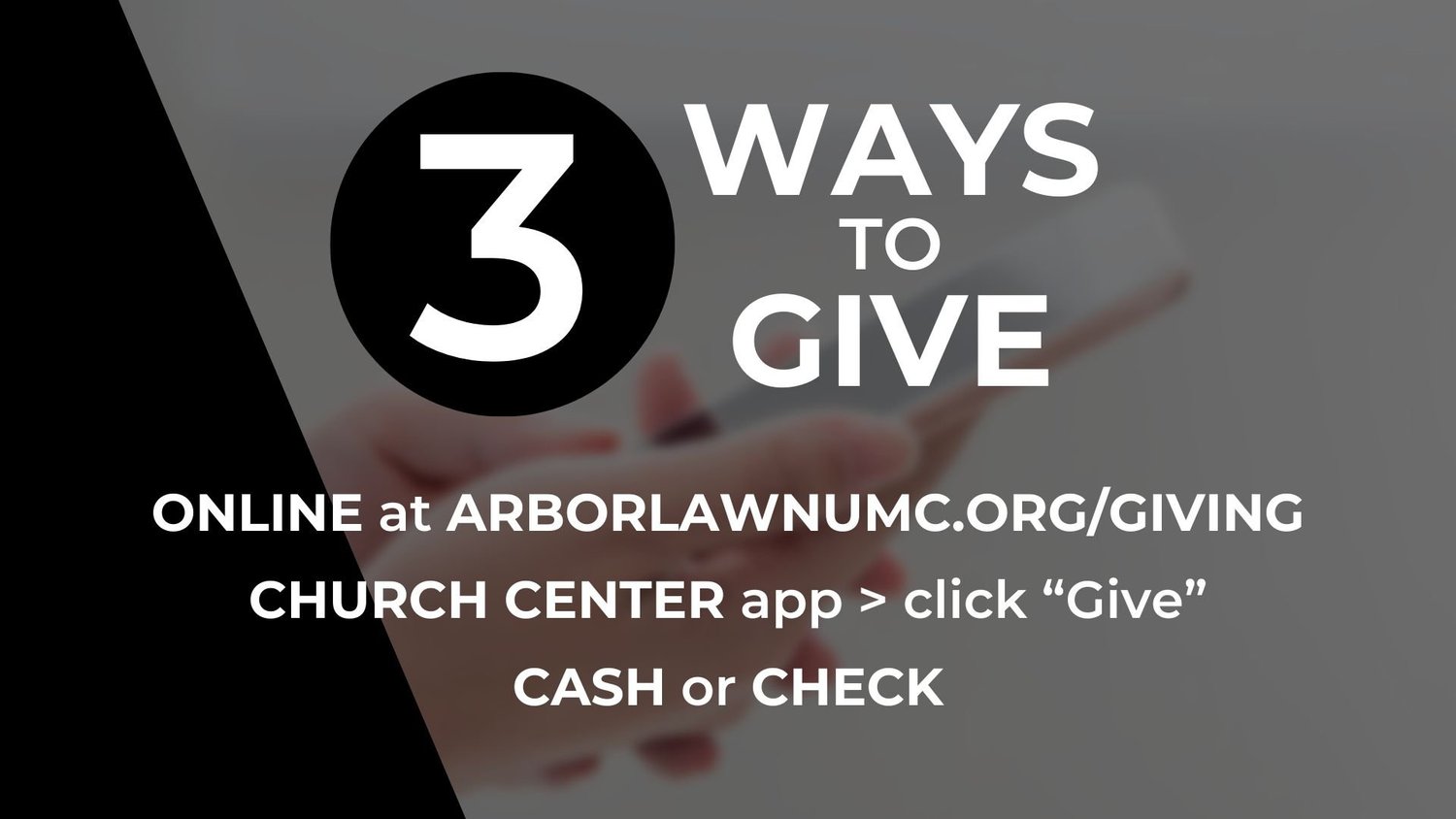 Giving at Arborlawn — Arborlawn UMC