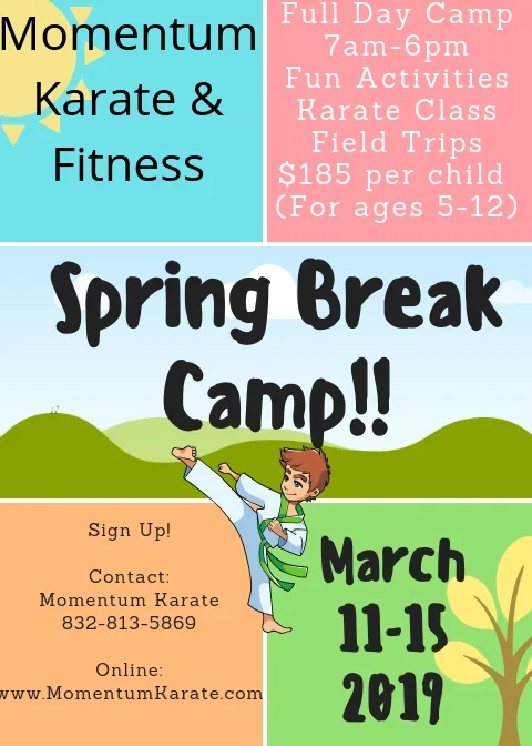 Spring Break Camp — Momentum Karate & Fitness