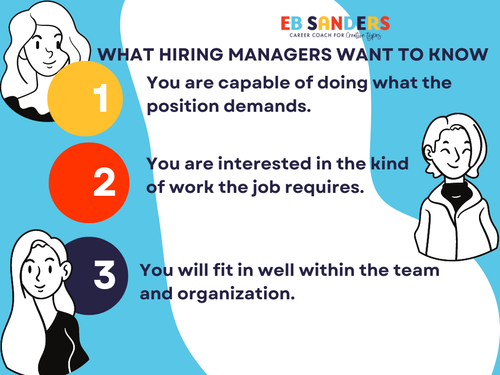 EB SANDERS — What is the best interview response technique?