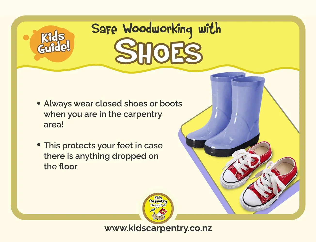 Tool Guide Posters | Kids Carpentry Supplies