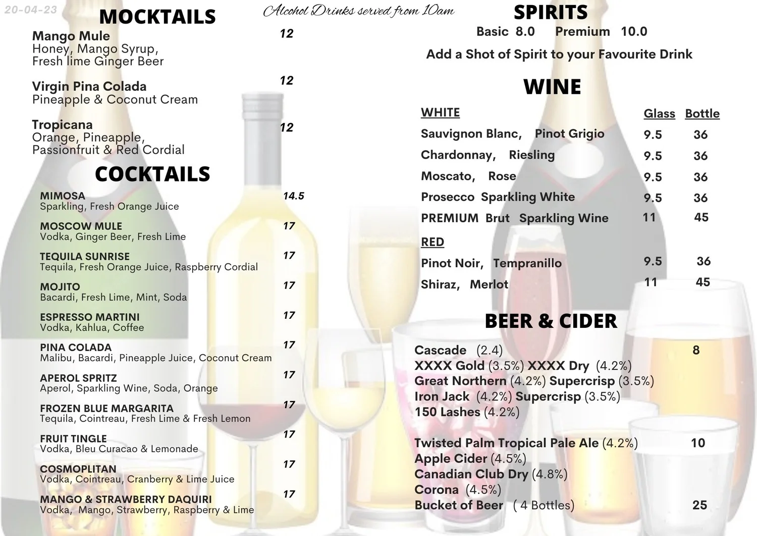 Menu — Cafe Diversity