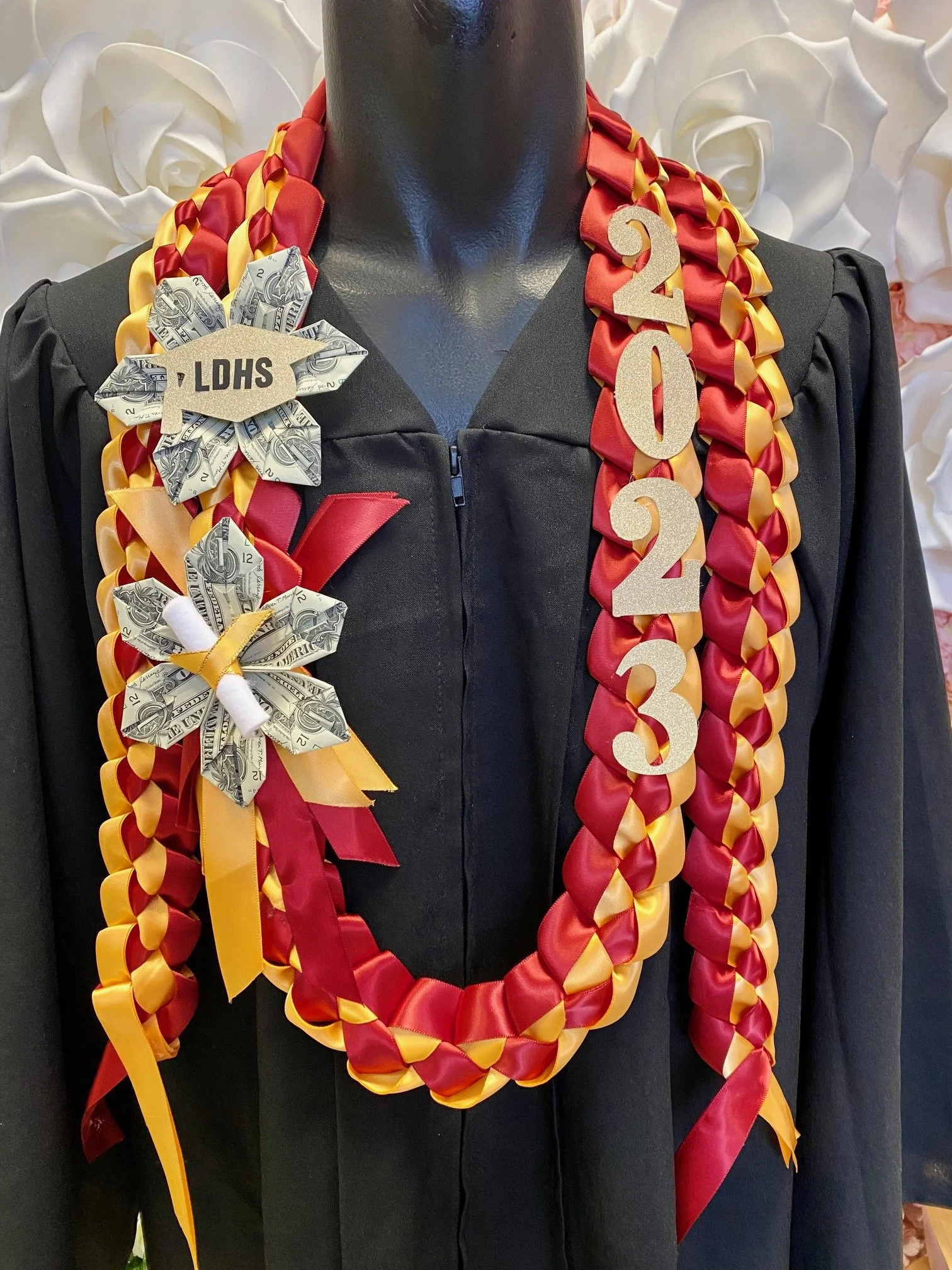 Ribbon Graduation Lei - #90 — S & V Collections