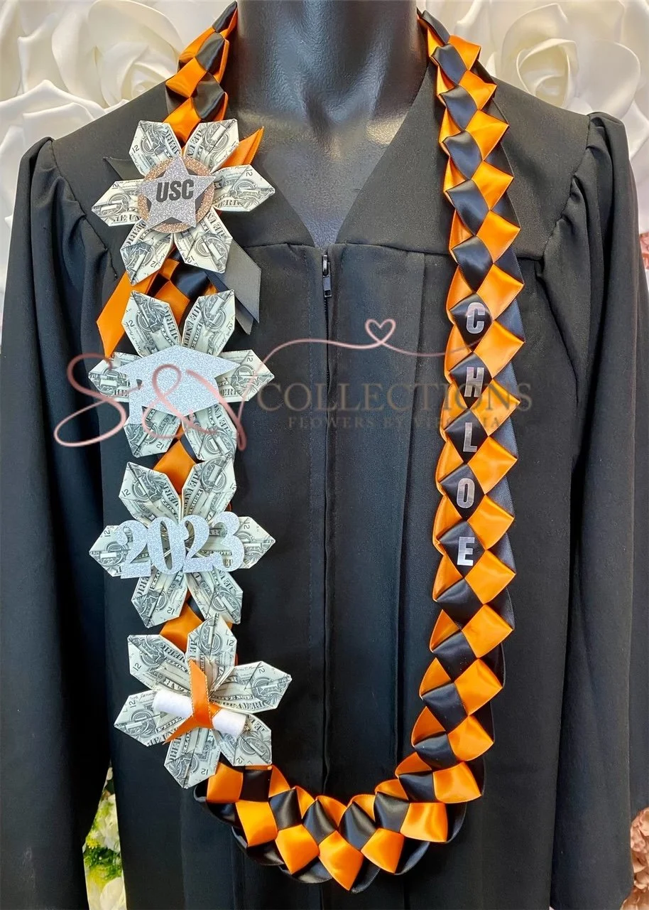 Ribbon Graduation Lei - #90 — S & V Collections