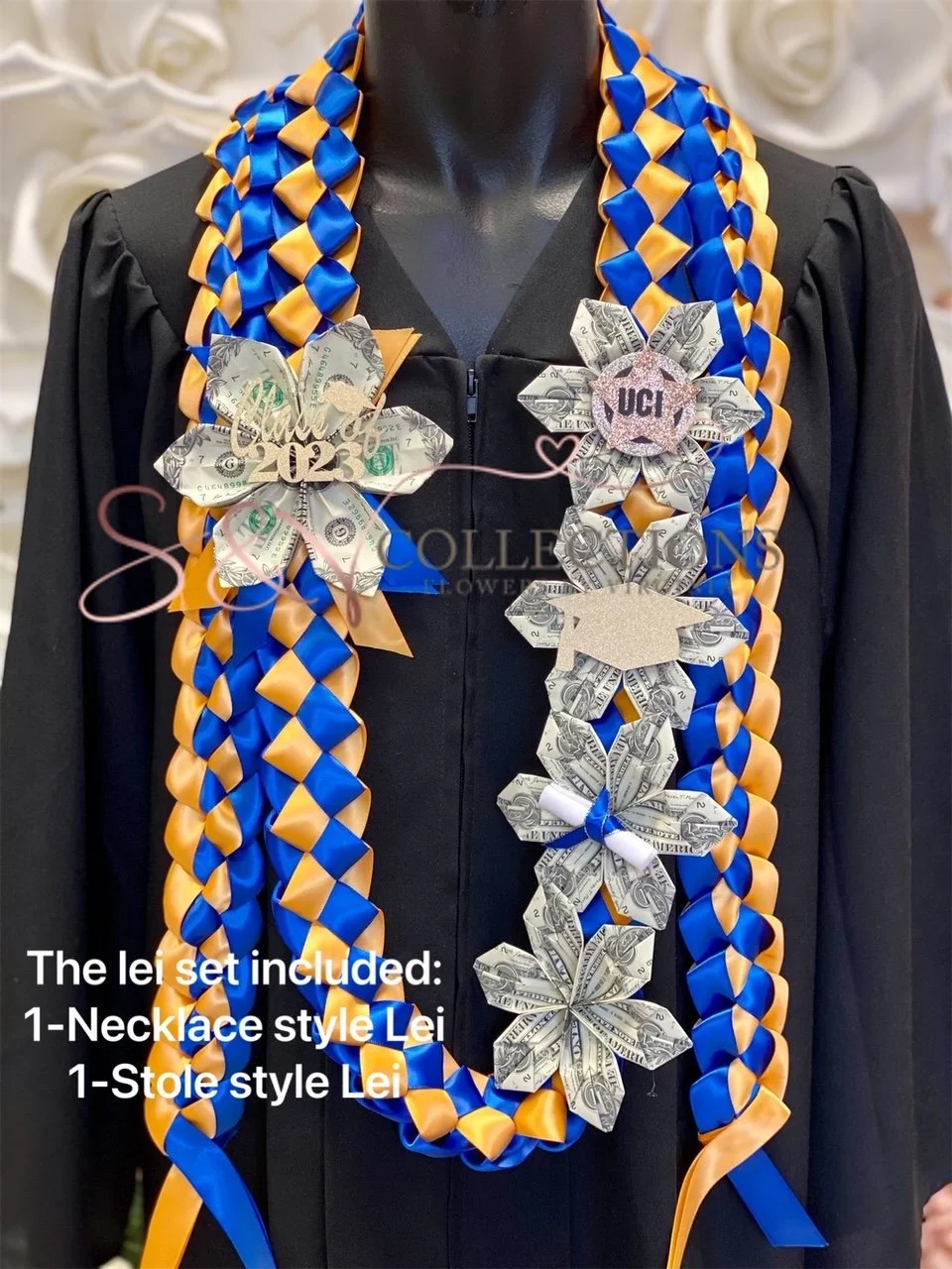 Ribbon Graduation Lei - #90 — S & V Collections