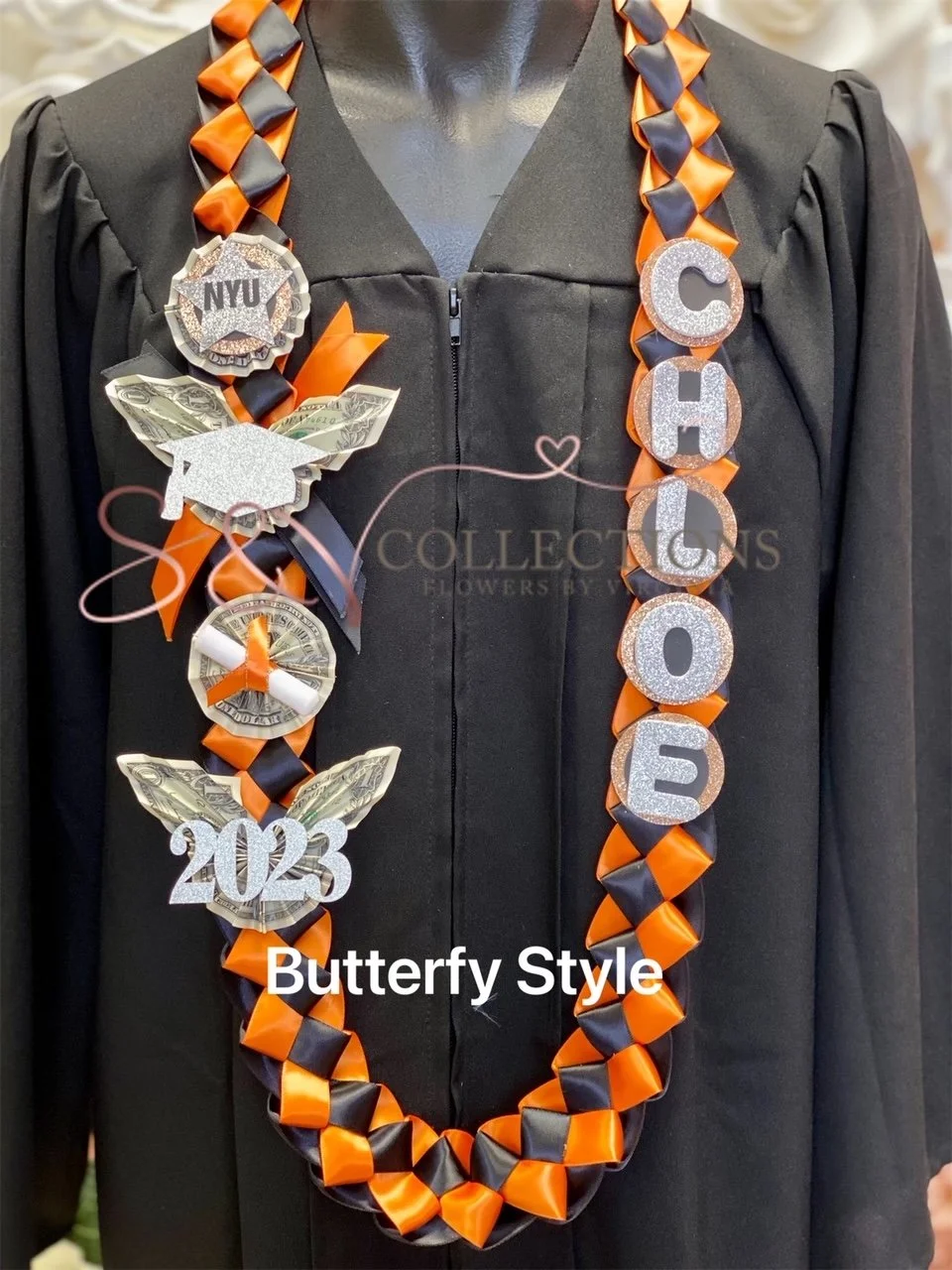 Ribbon Graduation Lei - #90 — S & V Collections