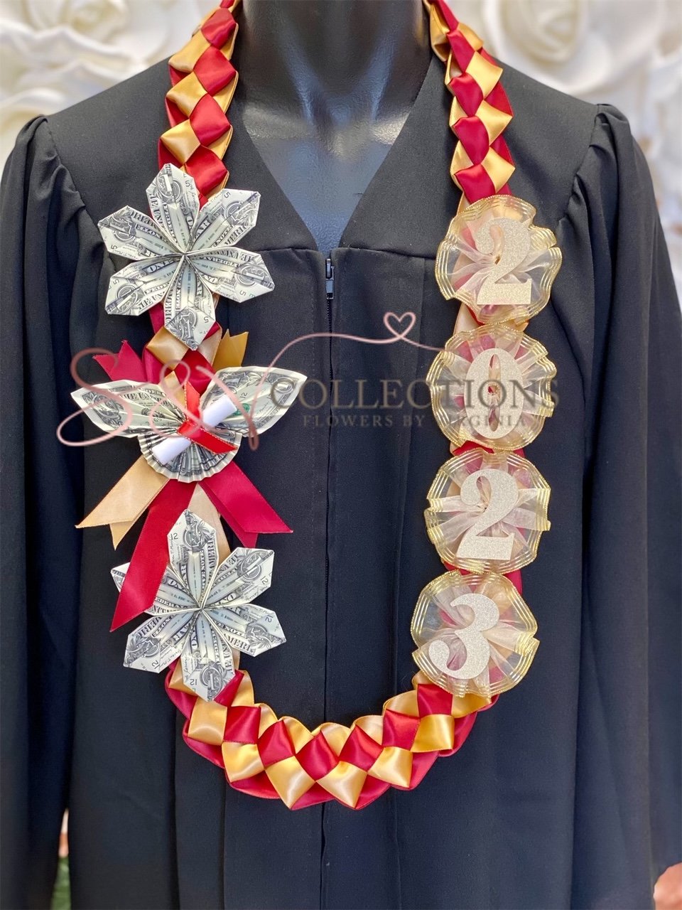 Ribbon Graduation Lei - #90 — S & V Collections