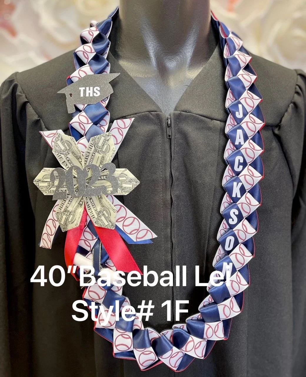 4 Flower Graduation Lei - #01 — S & V Collections